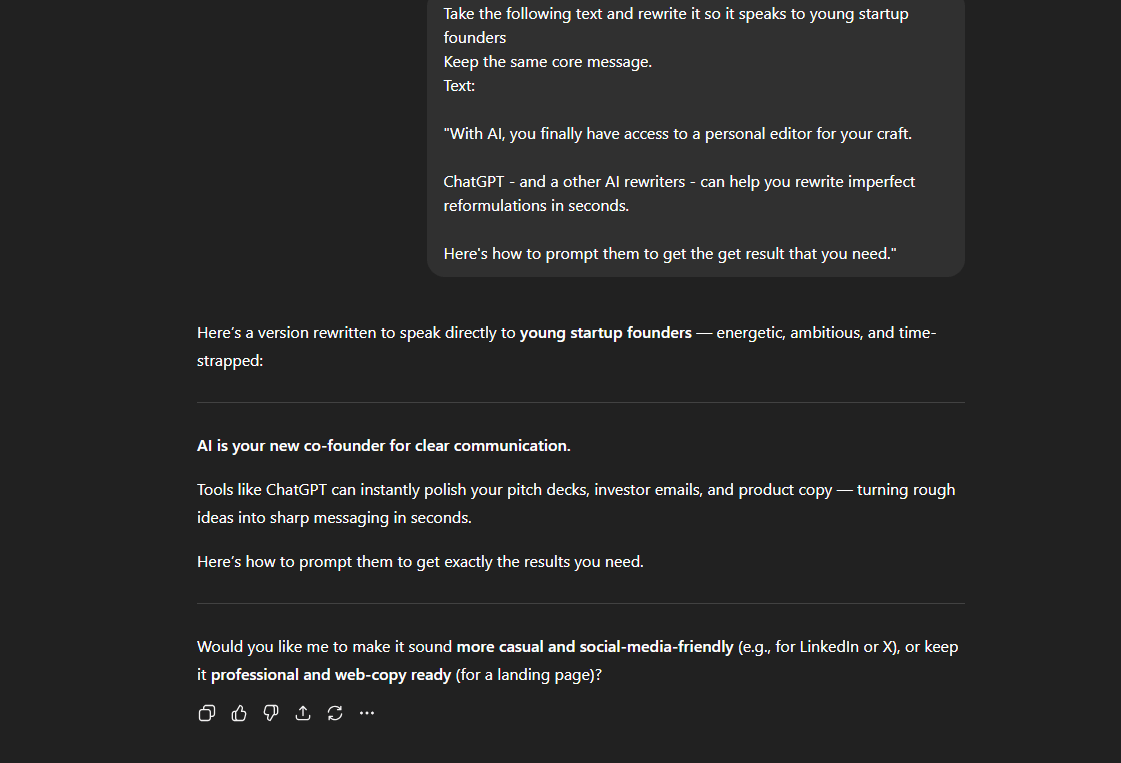ChatGPT Prompts to remove em dashes - Intellectual Lead