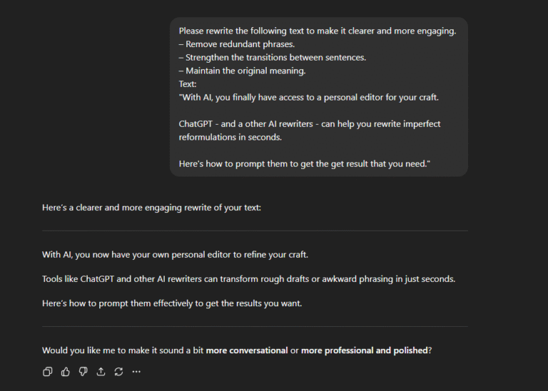 ChatGPT Prompts to Rewrite Text - Intellectual Lead